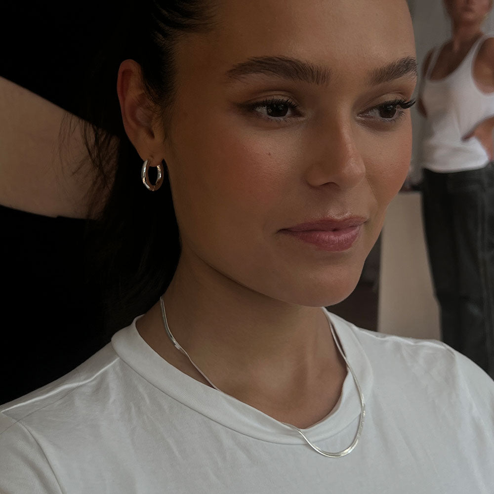 Midi Tube Hoops Silver – Muli Collection