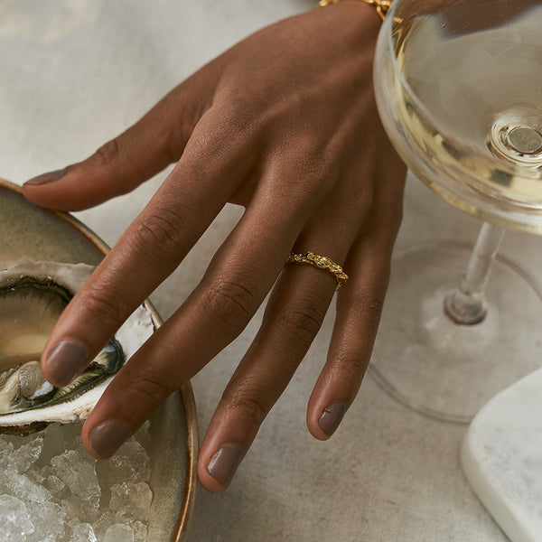 Structured Thin Ring – Muli Collection