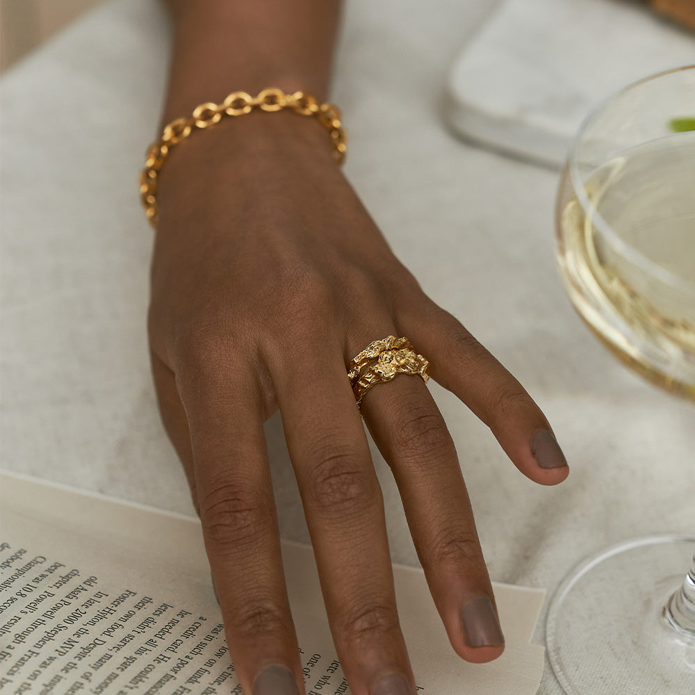 Structured Thin Ring – Muli Collection